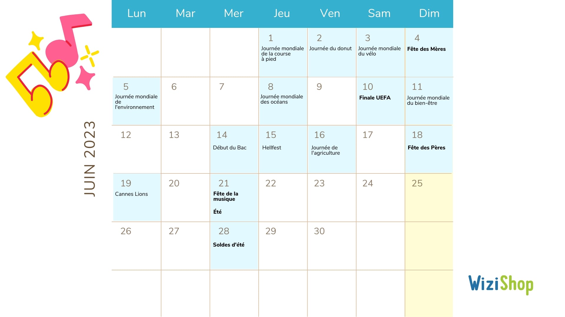 Calendrier Marketing 2023 : Liste des Dates Clés + infographie