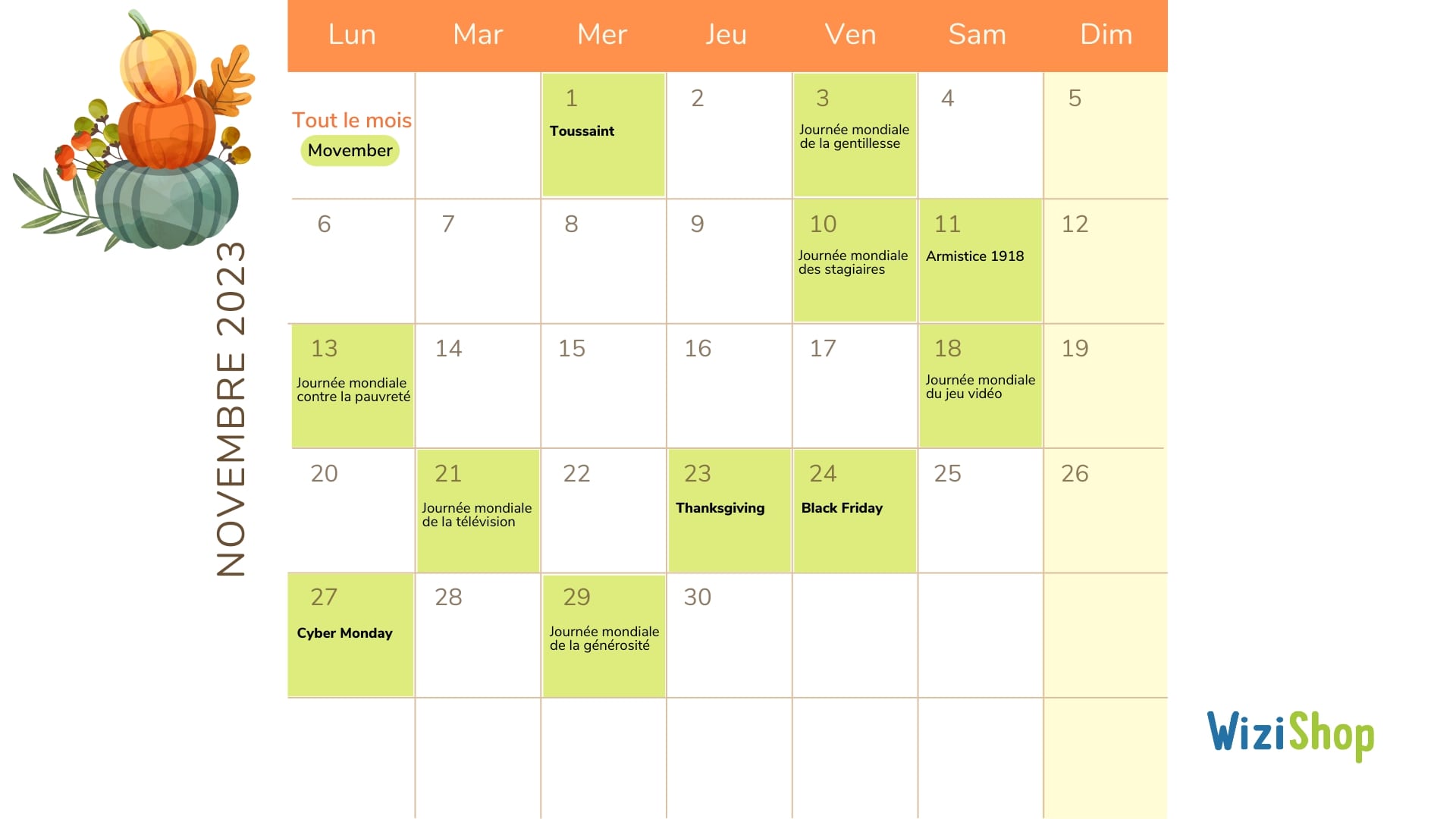 Calendrier Marketing 2023 : Liste des Dates Clés + infographie