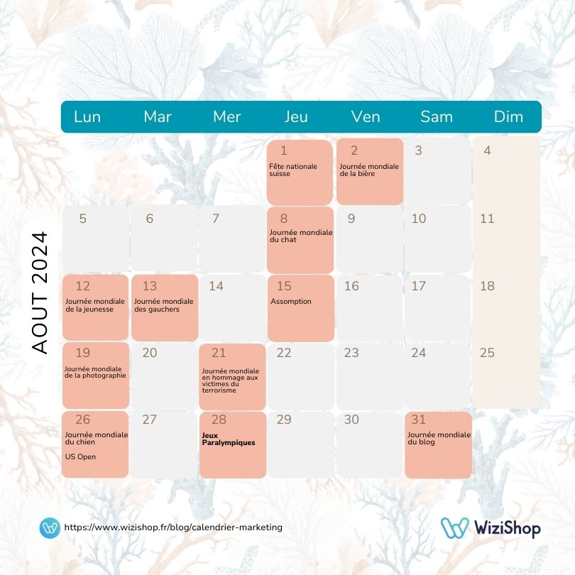 Calendrier Marketing 2024 : Dates Essentielles + Infographie